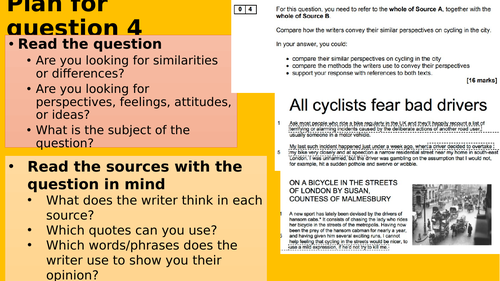 AQA GCSE English Language P2Q4 | Teaching Resources