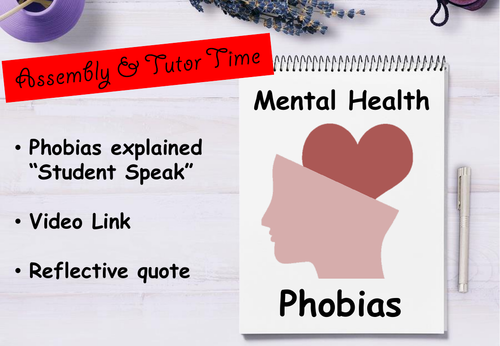 PSHE Mental Health Phobias Lesson | Teaching Resources