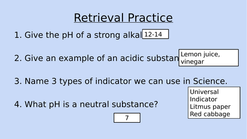 4 lesson Acid and Alkali Bundle - acids and alkalis, indicators ...