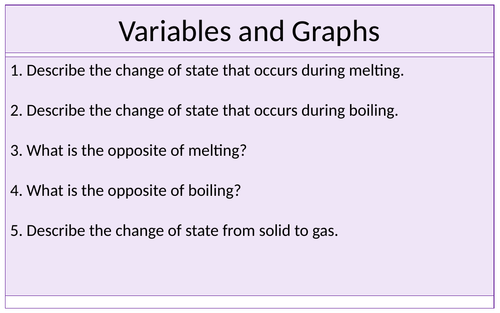 Year 7 Introductions To Chemistry Bundle | Teaching Resources