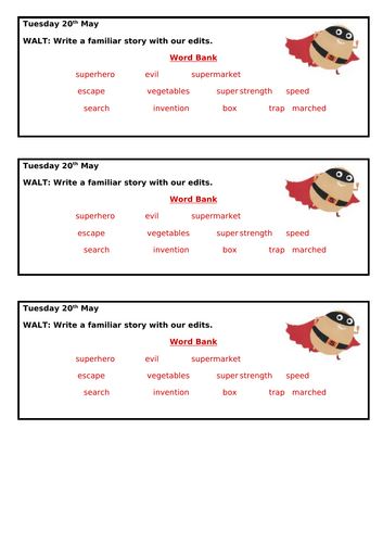Supertato by Sue Hendra - Year 1 English Planning Unit | Teaching Resources