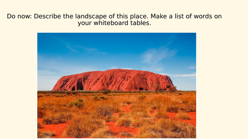 Uluru Geography Lesson | Teaching Resources