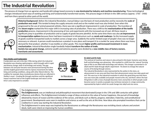 An English Teacher's guide to the Industrial Revolution | Teaching ...