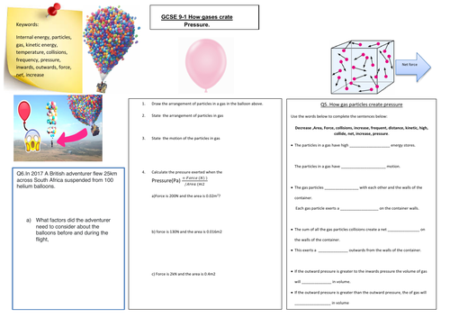 Pressure in gas | Teaching Resources