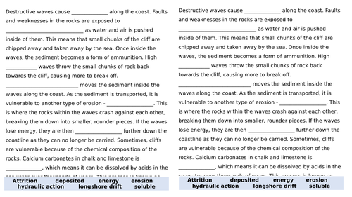 3 Coastal Erosion KS3 | Teaching Resources