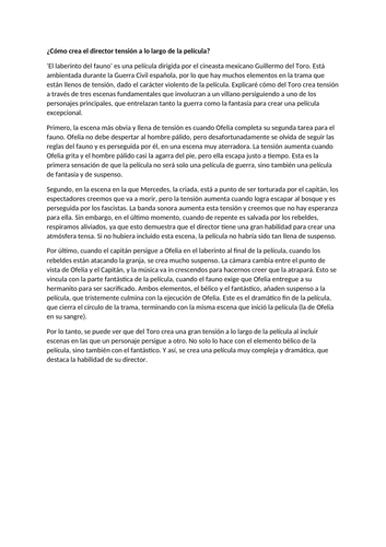 Pan's Labyrinth essay | Teaching Resources