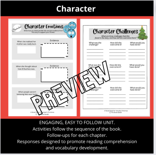 JUNIPER'S CHRISTMAS Novel Study and Reading Comprehension BOOK ...