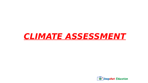 Climate assessment | Teaching Resources