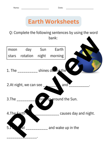Printable Layers of The Earth Worksheets - Earth Science Activities for ...