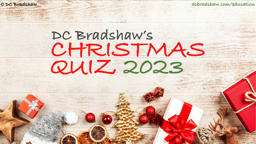 DC Bradshaw's Christmas Quiz 2023 | Teaching Resources