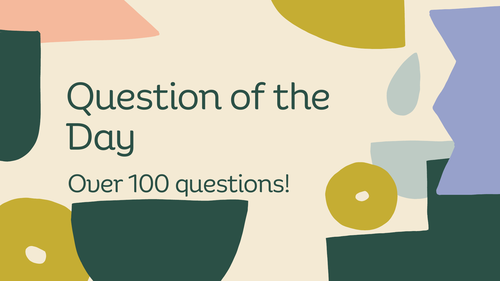 Question of the Day slides - over 100 slides! | Teaching Resources