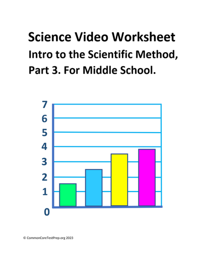 Scientific Method, Part 3. Video worksheet | Teaching Resources