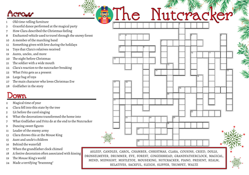 The Nutcracker Christmas Worksheets | Teaching Resources