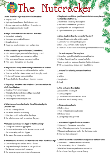 The Nutcracker Christmas Worksheets | Teaching Resources