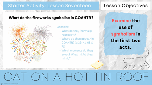 Cat on a Hot Tin Roof Full Unit Study | Teaching Resources