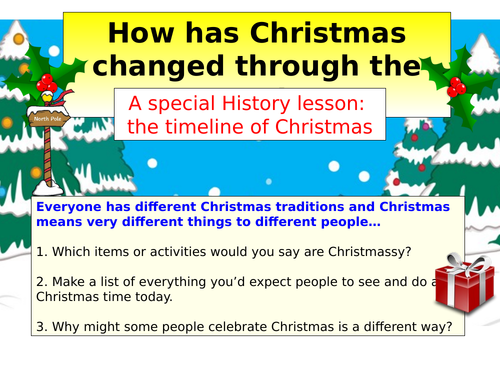Christmas History Timeline lesson | Teaching Resources