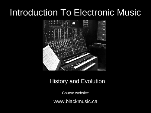 Electronic Music: Genres & Artists | Teaching Resources