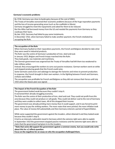 The French Occupation of the Ruhr and Hyperinflation – Germany Part 1 ...