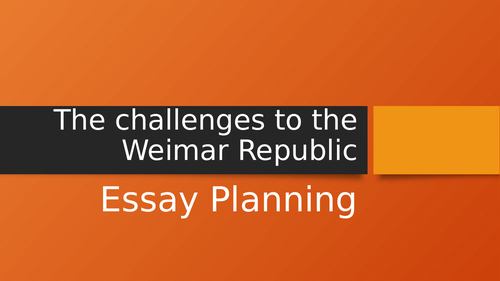 The Challenges to the Weimar Republic 1919-23 – Germany Part 1 – IGCSE ...