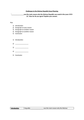 The Challenges to the Weimar Republic 1919-23 – Germany Part 1 – IGCSE ...