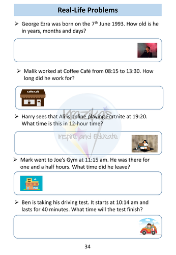 Time Workbook - Level 1 Functional Skills Maths | Teaching Resources