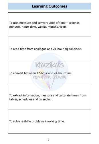 Time Workbook - Level 1 Functional Skills Maths | Teaching Resources