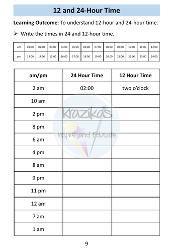Time Workbook - Level 1 Functional Skills Maths | Teaching Resources