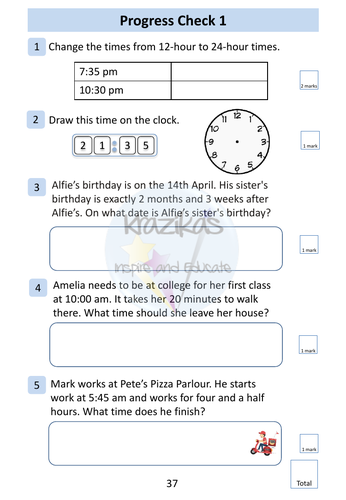 Time Workbook - Level 1 Functional Skills Maths | Teaching Resources