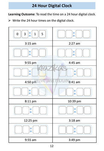 Time Workbook - Level 1 Functional Skills Maths | Teaching Resources