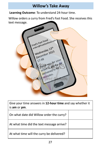 Time Workbook - Level 1 Functional Skills Maths | Teaching Resources