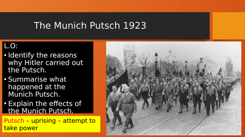 The Munich Putsch – Germany Part 3 - IGCSE History – Paper 1 | Teaching ...