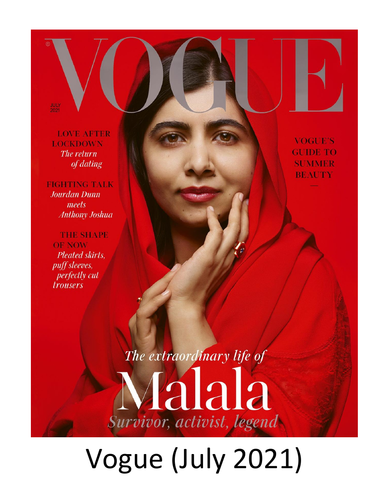 Vogue July 2021 - GCSE Media Studies EDUQAS | Teaching Resources Vogue July 2021 - GCSE Media Studies EDUQAS | Teaching Resources
