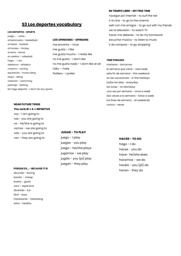 Sports and hobbies vocabulary | Teaching Resources