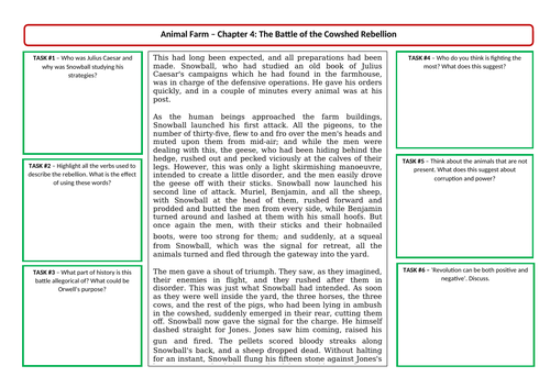 Animal Farm Analysis Grids | Teaching Resources