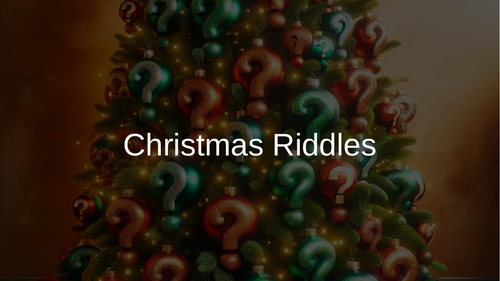 Christmas Riddles | Teaching Resources