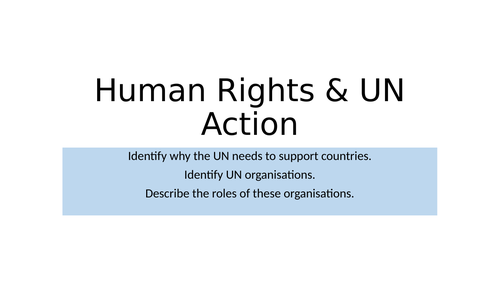 Politics and Governance Lesson 12 – WHO, UNICEF and UNHCR - IGCSE ...