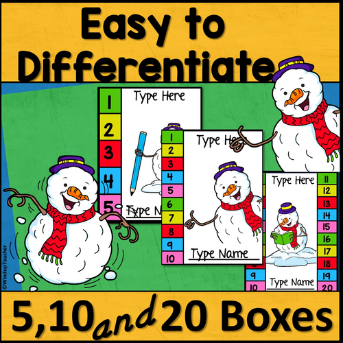 Behavior Reward Punch Cards - EDITABLE - Snowman Reading Writing Winter ...