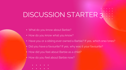 Teacher Pack - Barbie (film dir by Greta Gerwig) - complete teaching ...