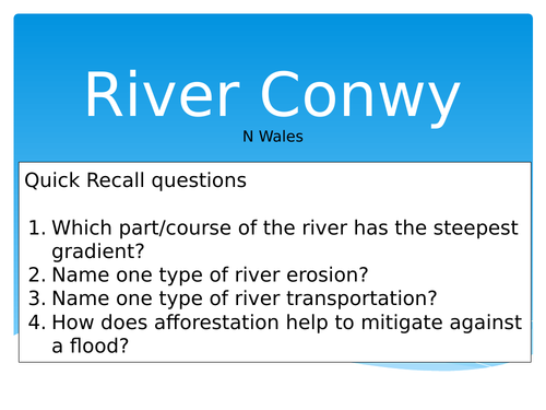 River Conwy case study | Teaching Resources