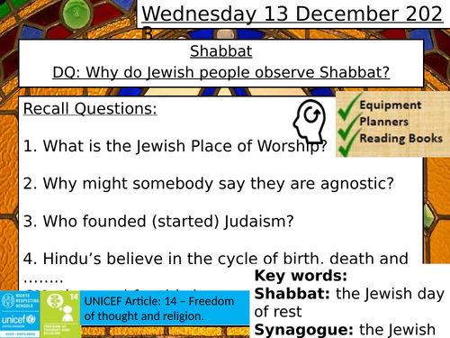 KS3 Judaism lesson bundle | Teaching Resources
