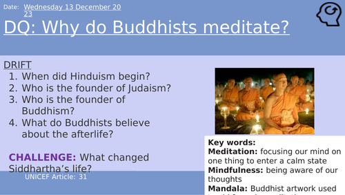 KS3 Buddhism lesson bundle | Teaching Resources