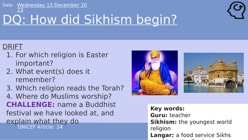KS3 Sikhism lesson bundle | Teaching Resources