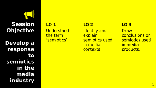 Semiotics in Film, TV & Media | Teaching Resources