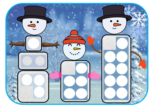 Numicon Snowmen | Teaching Resources