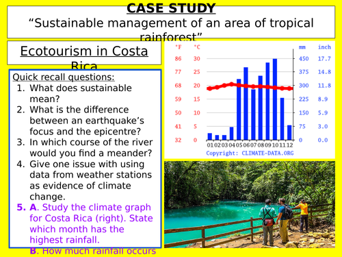 Ecotourism in Costa Rica case study | Teaching Resources