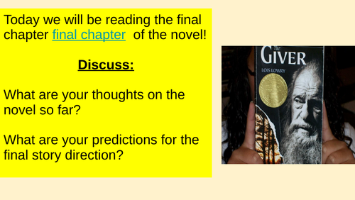 The Giver - Chapter 23 hot seating | Teaching Resources