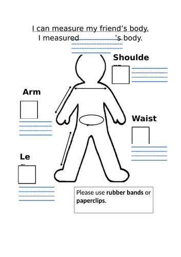 I can measure my friend's body | Teaching Resources