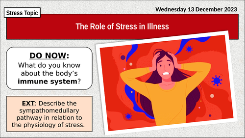 A-Level Psychology - THE ROLE OF STRESS IN ILLNESS [Stress Topic ...