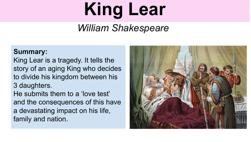 King Lear Entire PPT Leaving Cert English | Teaching Resources