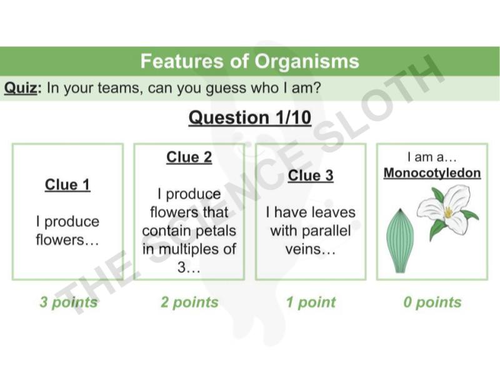 Features of Organisms - Classifying Cells, Mammals, Arthropods, Plants ...